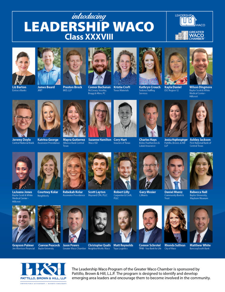 Greater Waco Chamber Introduces Leadership Waco Class XXXVIII Greater ...